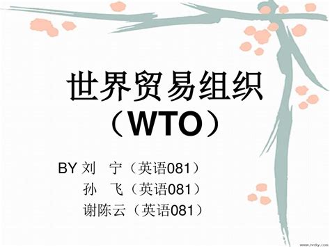 世界贸易组织wtoword文档免费下载亿佰文档网