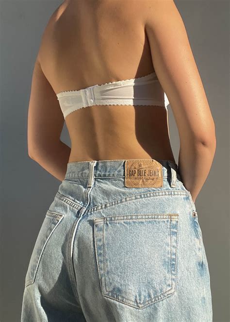 90s White Lace Strapless Bra Retro And Groovy