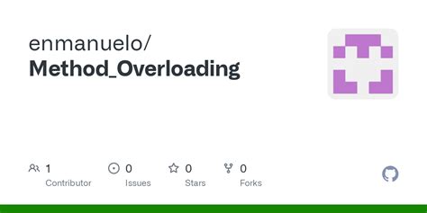 GitHub Enmanuelo Method Overloading