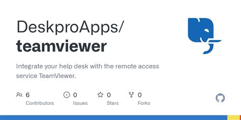 Github Deskproapps Teamviewer Create Teamview Sessions Within Deskpro