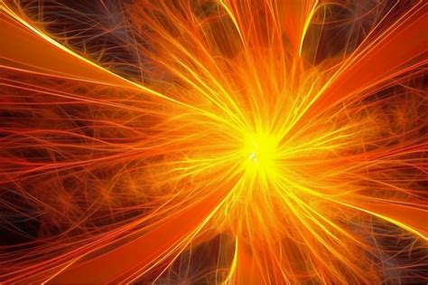 Un diseño de rayos de sol de color naranja y amarillo brillante con un