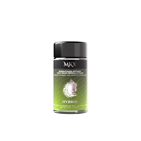 Mkx Infused Bubble Hash Pre Roll 5 Pack Cherry Punch 5g X 5
