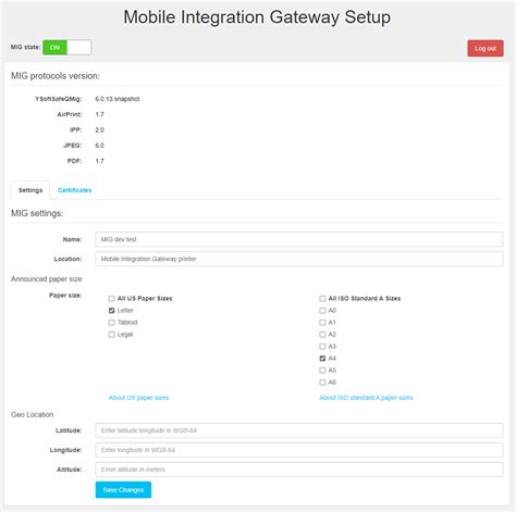 Mobile Integration Gateway Administration Ysoft Safeq Documentation