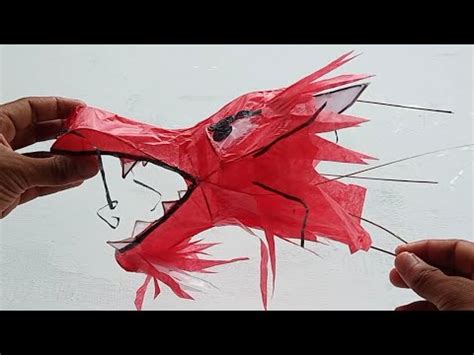 Cara Membuat Kepala Layangan Naga Dari Lidi Kelapa Youtube