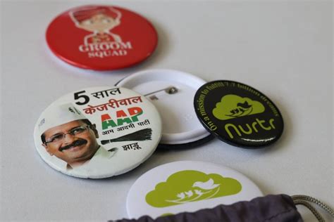 Printed Multicolor Metal Button Badge For Promotional Size 44 Mm At