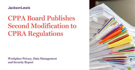 Benjamin L On Linkedin Cppa Board Publishes Second Modification To
