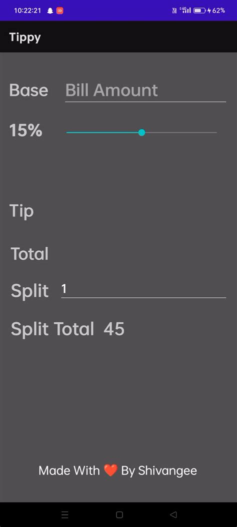 Github Shivangeerajput Tip Calculator An Andriod App To Calculate