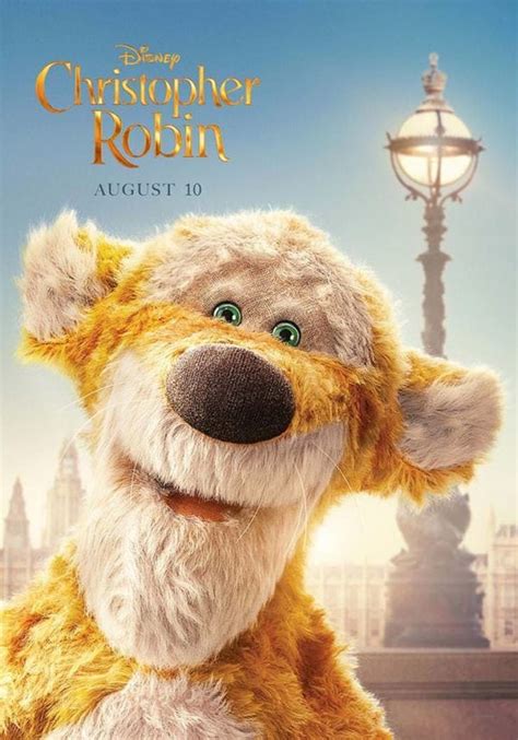 Christopher Robin Character Posters Featuring Winnie The Pooh Tigger