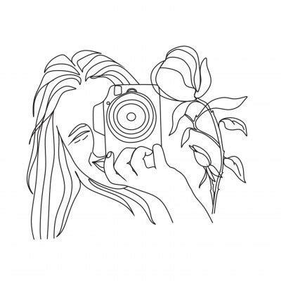 Sexy Woman Vector Line Drawing Sex Scene Drawing One Line Cartazes Para A Parede Posters