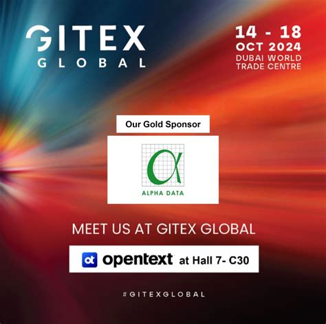 Alphadata Opentext Ai Gitexglobal Dubai Uae Alpha Data