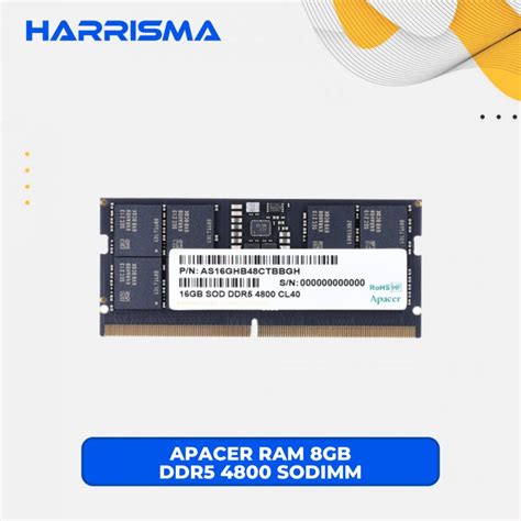 Apacer 8gb Ddr5 4800 Sodimm Ram Harrisma