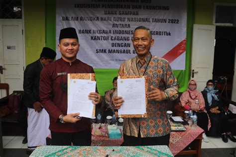 Bni Smk Manbauul Ulum Kerja Sama Bank Sampah