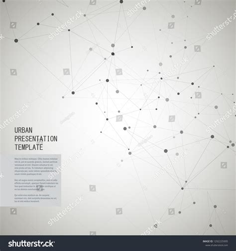 abstract connection structure vector connect science stock vector