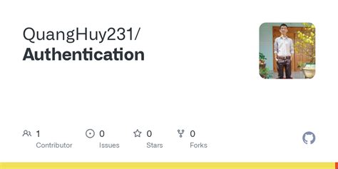 GitHub QuangHuy Authentication