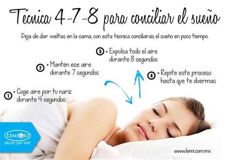 Infografía Técnica para conciliar el sueño rápidamente lemi
