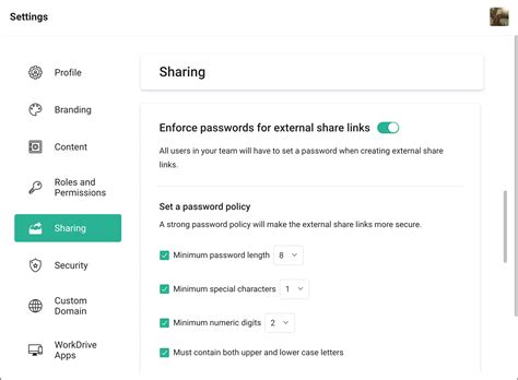 Mandatory Passwords And Default Expiration Periods For External Links