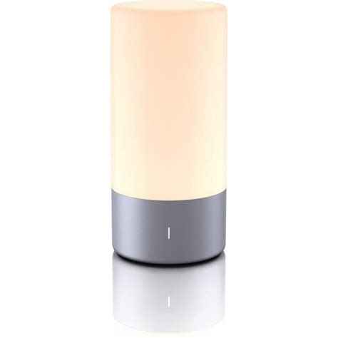 Lampe De Chevet Led Veilleuse Tactile À Intensité Variable Blanc Chaud Lampe De Nuit À