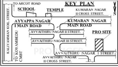 Image Of Location Map Of Guru Homes Vignesh Koyambedu Chennai