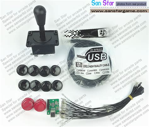 DIY Arcade Parts Bundles With Arcade Controller Joystick Push Button