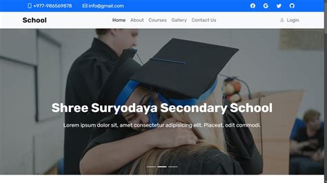Build A Fully Responsive School Website Using Html Css And Bootstrap Step By Step Tutorial