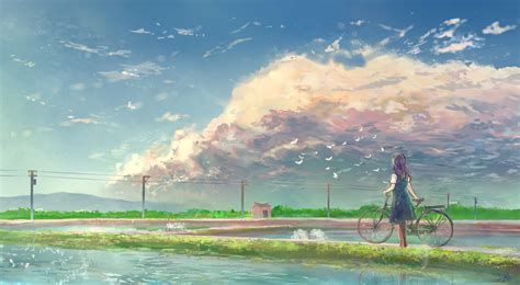 唯美动漫风景电脑壁纸图 哔哩哔哩