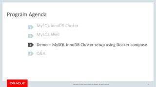 Docker Compose Setup For MySQL InnoDB Cluster PDF
