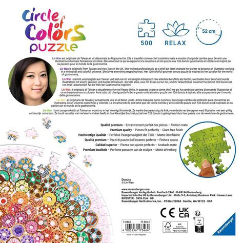 Puzzle rond pièces Donuts Circle of Colors Ravensburger Rue des Puzzles