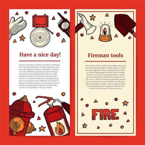 무료로 다운로드 가능한 소방 템플릿 벡터 And 일러스트 Freepik