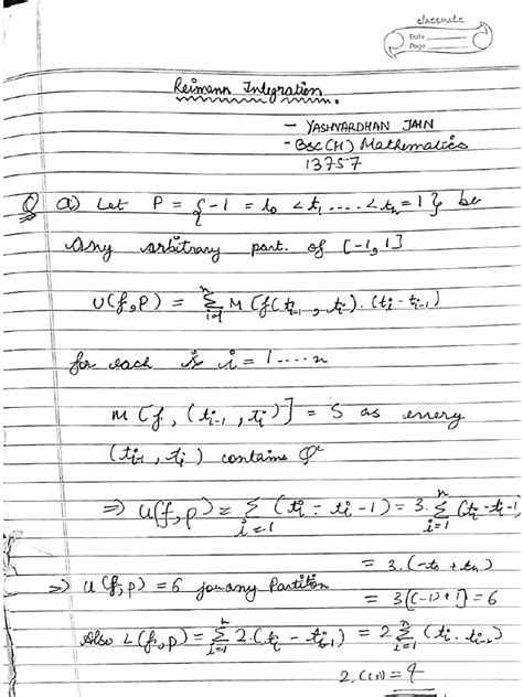 Riemann Integration Pyq Delhi University Pdf