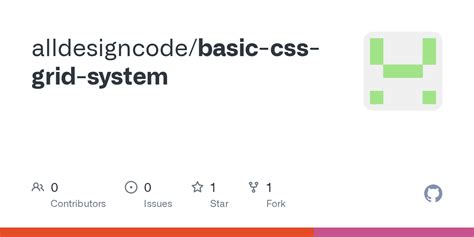 Github Alldesigncodebasic Css Grid System