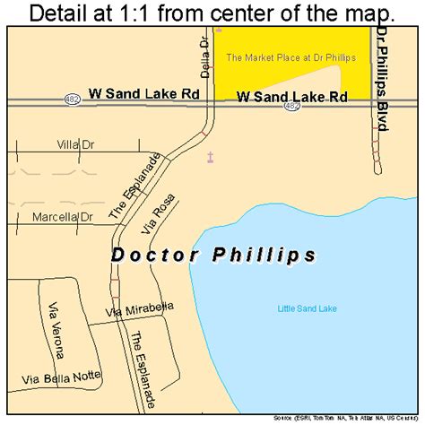 Doctor Phillips Florida Street Map 1217725