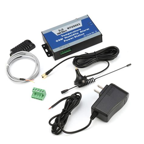 RTU5023 GSM Alarm SMS Alert Remote Temperature Humidity Monitoring Tim