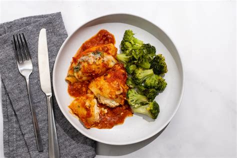 Meal Card Ricotta Stuffed Shells Recette Magazine