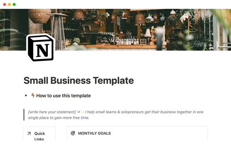 Small Business Template Template By Anna Cuxart Notion Marketplace