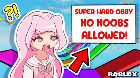 Can I Beat This Super Hard Obby Ofc I Can Duhh Roblox The Very Impossible Obby Youtube