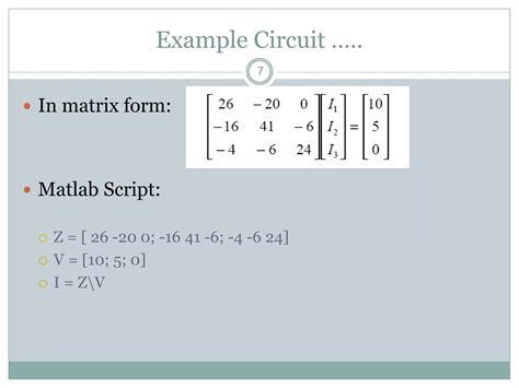 Matlab Aplication Of Arrays And Matrices In Electrical Systems Pptx