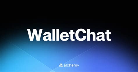 Walletchat Infrastructure Tools Alchemy