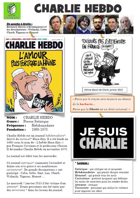 Cestfranc Parler De Lattentat De Charlie Hebdo En Classe De Fle