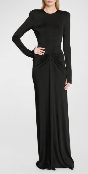 Victoria Beckham Open Back Gown With Gathered Circle Detail