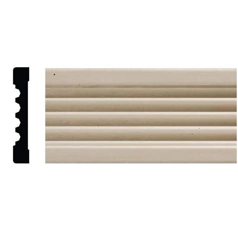 Ornamental Mouldings 1820 38 In X 2 14 In X 84 In White Hardwood