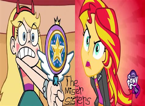 Sunset Shimmer Vs Star Butterfly By Crazycartoons5488 On Deviantart