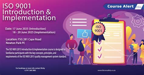 Fsg 📢 Boost Your Quality Management Skills 📢 Join Our Iso 9001 2015 Introduction