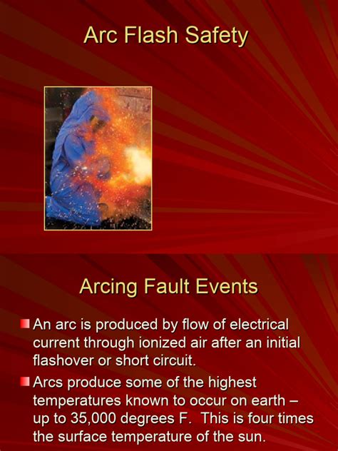 Training Presentation Arc Flash Safety Pdf Electric Arc