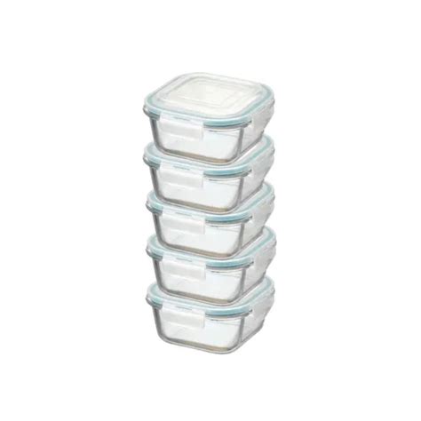 Pote De Vidro Hermetico Quadrado 320 Ml Ad