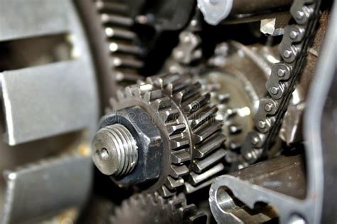 Moteur De Moto L Int Rieur Image Libre De Droits Image