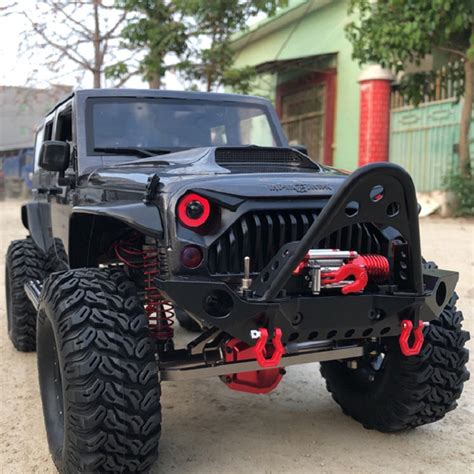 Trx 4 Scx10牧马人遥控攀爬车金属前后保险杠防撞杆备胎架配件 阿里巴巴