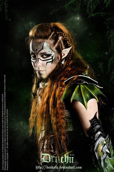 Druchii Female Armor By Deakath On Deviantart Female Armor Warrior Makeup Woodland Elf