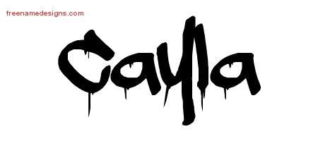 Graffiti Name Tattoo Designs Cayla Free Lettering Free Name Designs