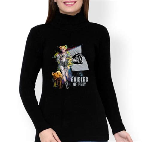 Harley Quinn Oakland Raiders Of Prey Oakland Raiders Flag Shirt Hoodie
