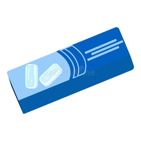 Gum Pack Icon Cartoon Vector Bubble Mint Stock Vector Illustration